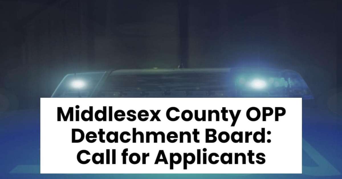 Middlesex OPP Board - Community Applications | Lucan-Biddulph