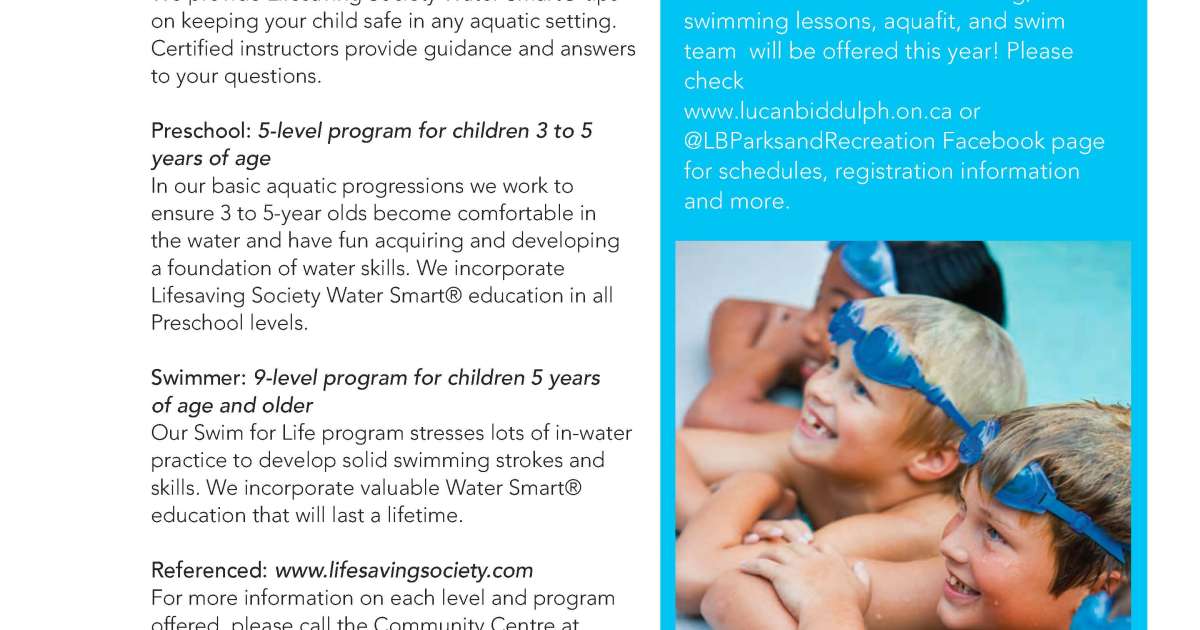 Recreation Programs | Lucan-Biddulph